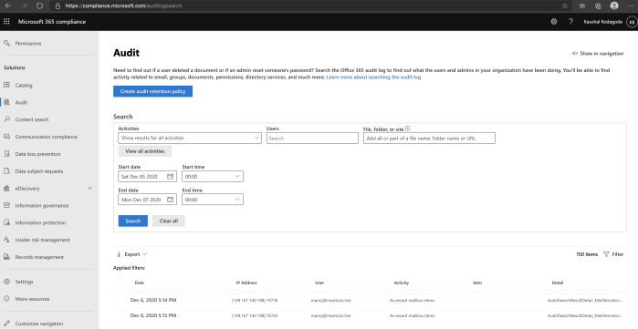 Accessing Office 365 Audit log API in Power Platform can be tricky ...