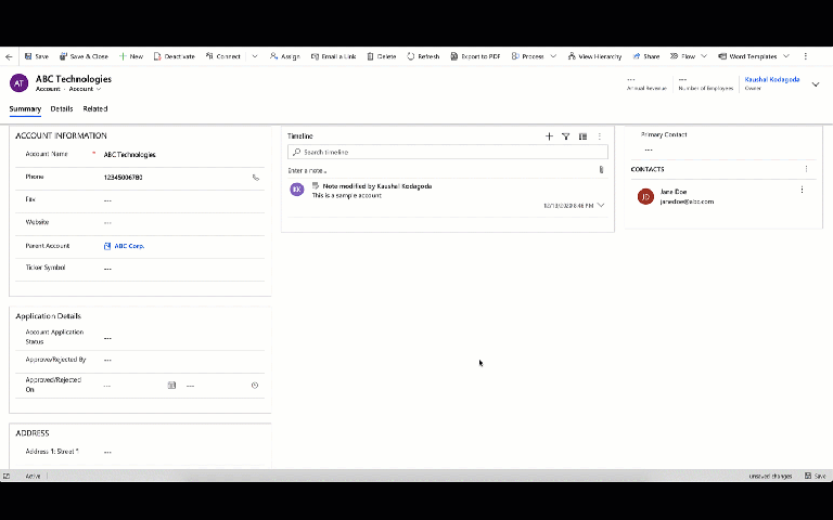 Update current time and current user without using Javascript in model ...
